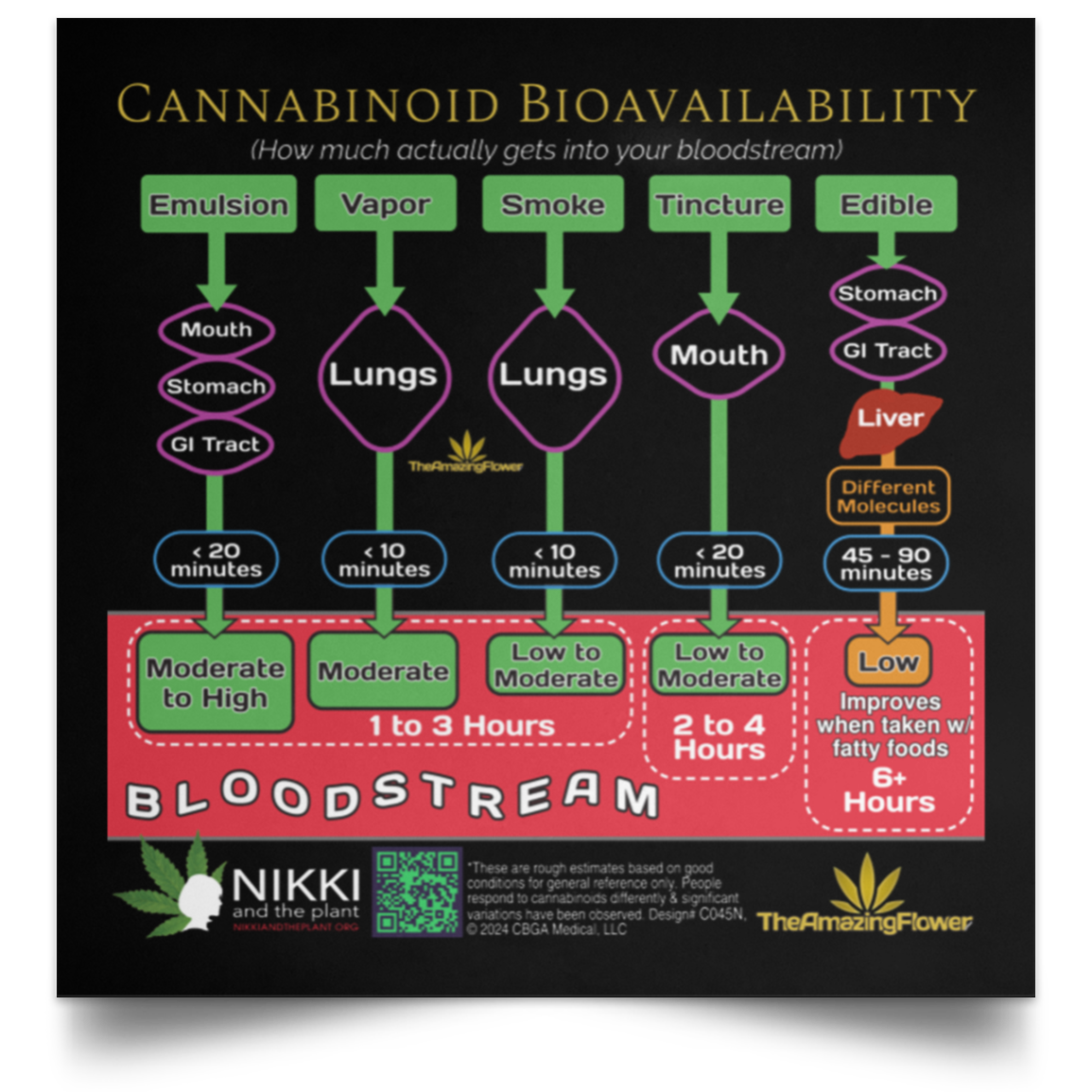 Cannabinoid Bioavailability Poster - Nikki and the Plant ...